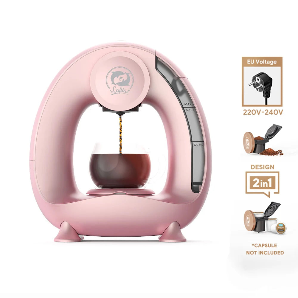 Portable Coffee Maker - Low Decibel Capsule Machine Compatible with K ...